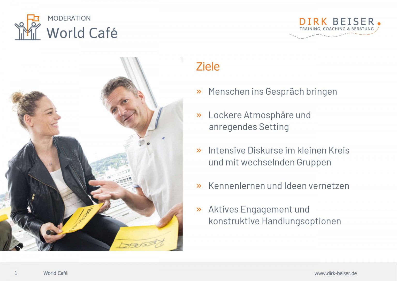 World Café - Innovative Moderation für Großgruppen